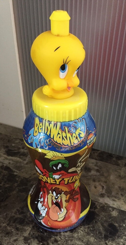 TWEETY BIRD Looney Tunes 2000 BELLY WASHER 12OZ DRINKING BOTTLE ...