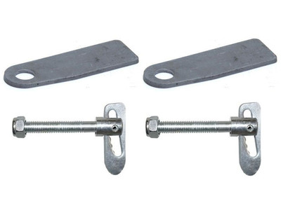 2 x Tail Gate Fixing 3" Antiluce Fastener Eye plate Trailer Tipper ...