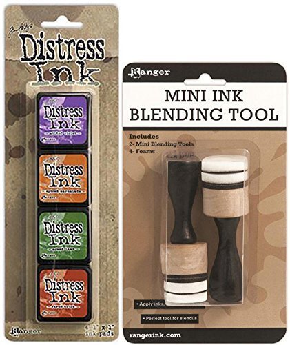 Ranger Tim Holtz Distress Mini Ink Kits and Mini Ink Blending Tool ...