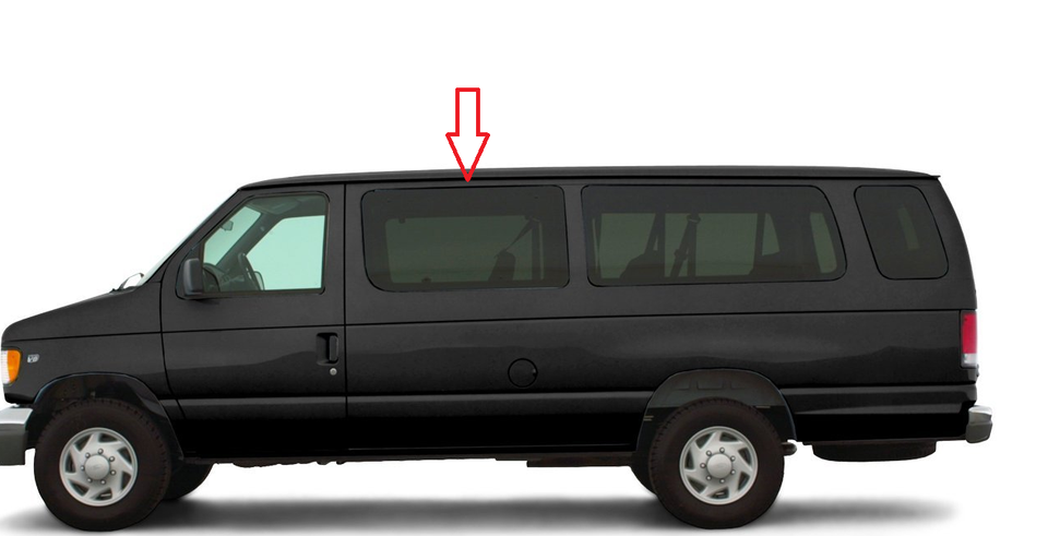 1998-2016 Ford Econoline Van Driver Side Rear Movable Body Glass Window ...
