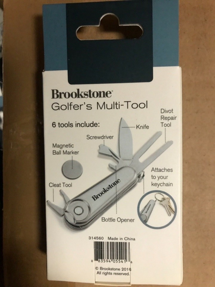 Brookstone Mini Multi tool Knife & Pliers Tool Set Survival & Outdoor ...