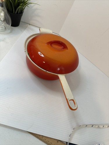 Descoware FE Belgium Flame Enamel Cast iron con-22 2 q pot with lid | eBay