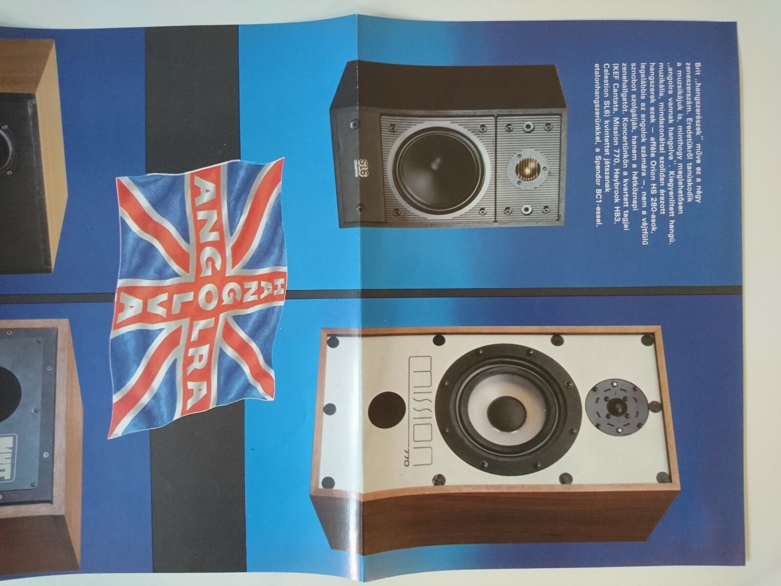 KEF Cantata, Mission 770, Heybrook HB3, Celestion SL6 Speakers Poster ...