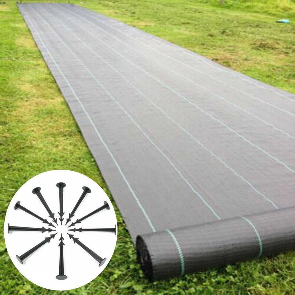 Weed Control Fabric Membrane Driveway Ground Cover Sheet Garden Heavy ...