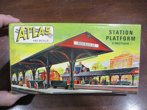 ATLAS HO SCALE STATION PLATFORM 2 SECTIONS #707-98 RAILROAD ACCESSORIES ...
