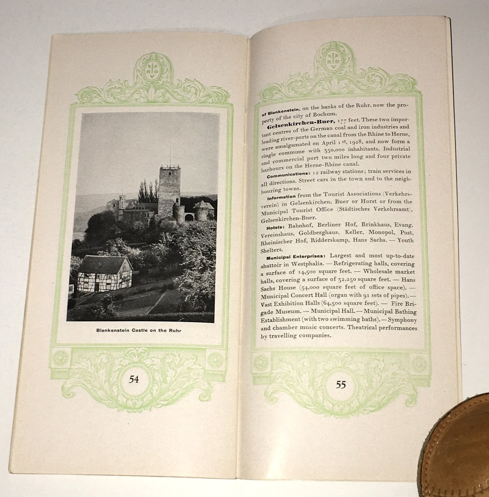GERMANY ORIGINAL circa 1930 WESTPHALIA PICTORIAL TRAVEL GUIDE BOOK ...