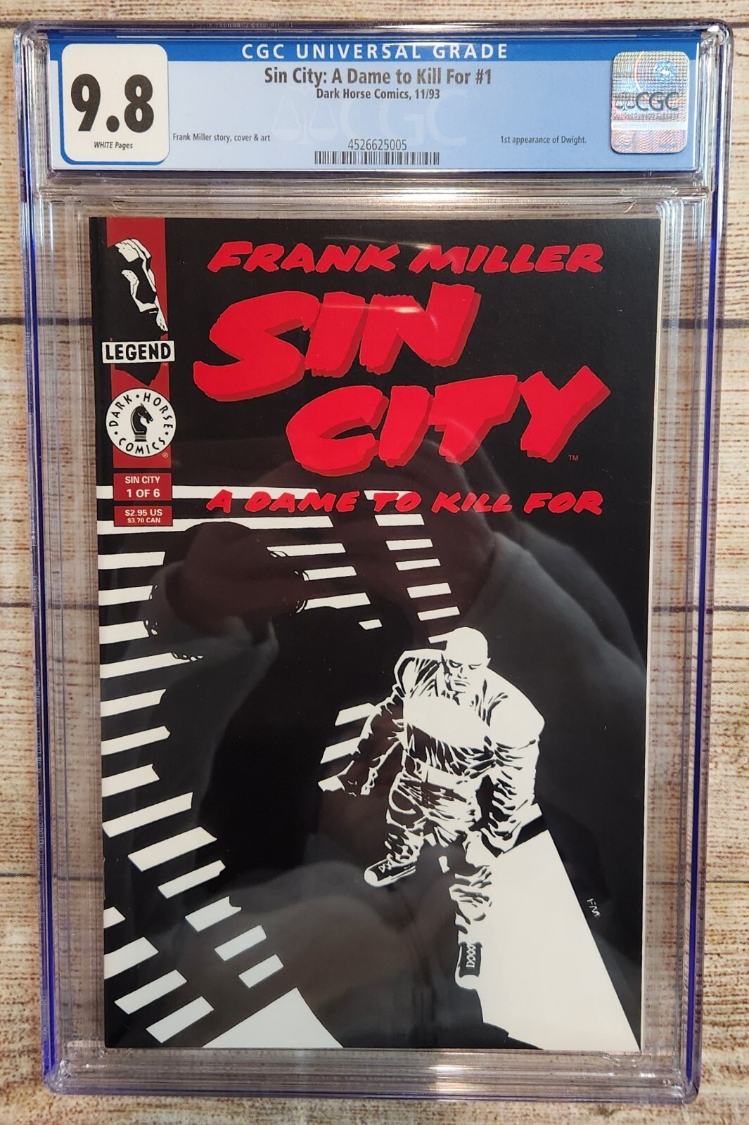FRANK ,MILLER'S SIN CITY: A DAME TO KILL FOR #1 CGC 9.8 #4526625005 | eBay