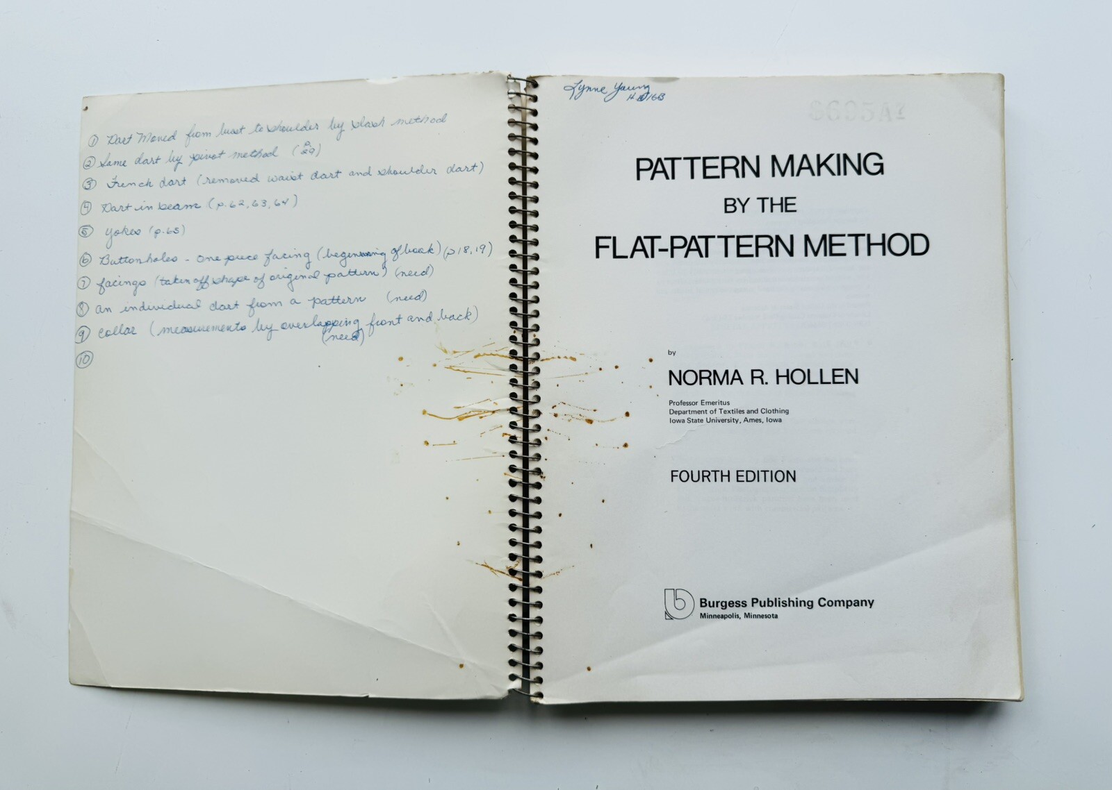 Pattern Making by the Flat Pattern Method by Norma Hollen (1975, Spiral ...