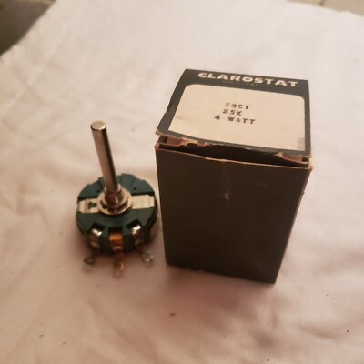 Clarostat 25k Potentiometer Nos 58c1 | eBay