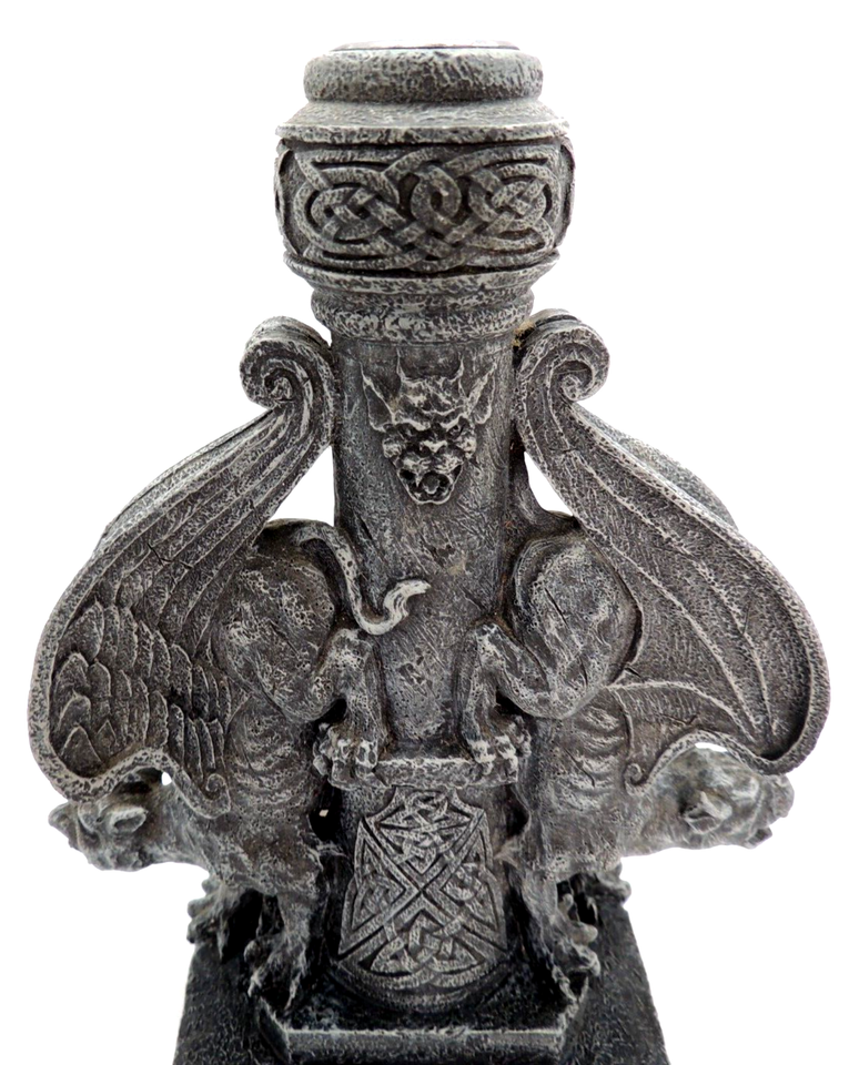 Pacific Giftware Gargoyle Candle Holder Growling Double Gargoyle Statue ...