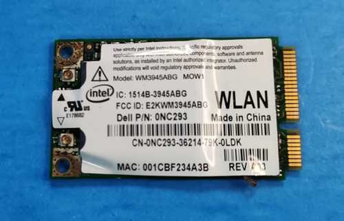 Dell Latitude D620 D630 Laptop 802.11a/b/g Wireless WLAN Card WIFI ...