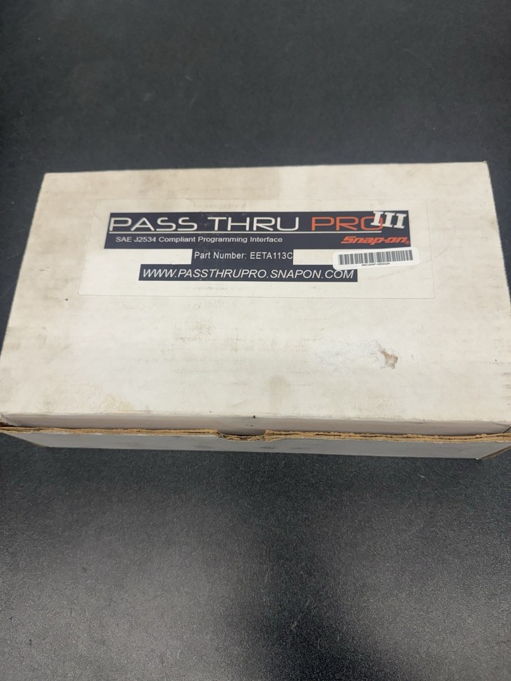 Snap On Pass Thru Pro III SAE Compliant Programming Interface | eBay
