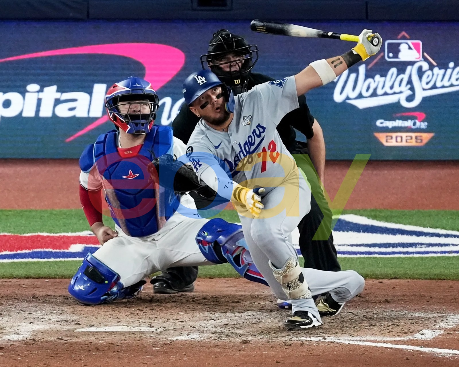 Miguel Rojas 2025 World Series Game 7 HomeRun Los Angeles Dodgers 8x10 ...