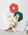 Wall Mount Cat Scratching Pads 3-Pack for Cats - Flower Design in Sunny ...