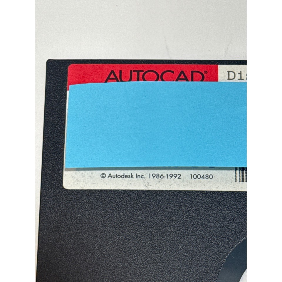 AUTODESK AUTOCAD Release 12 C1- Floppy Disk-12 Disk Set w/Serial Number ...