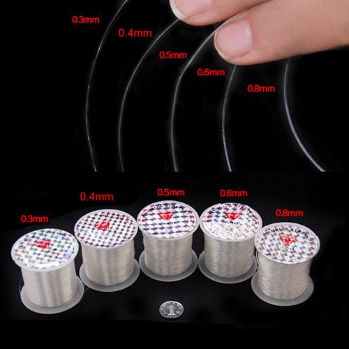 Nylon Beading Wire Cord Thread 0.3-0.8mm Fishing Wire String Craft DIY ...