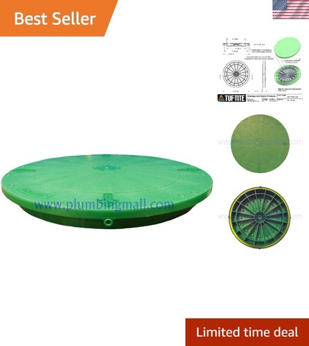 24" Heavy Duty Green Riser Lid – Durable, Watertight Seal for Septic ...