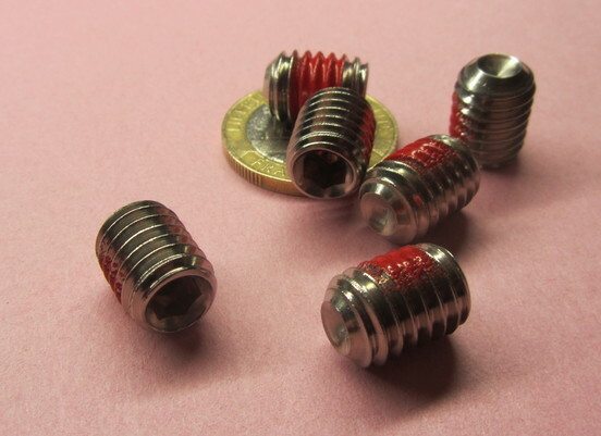Stainless Steel Self Lock Set Screw, Nylon Patch, Cup, 3/8"-16 x 1/2 ...