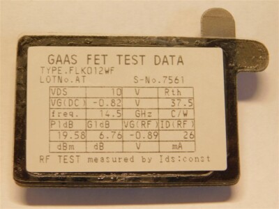 Transistors - Gaas Fet
