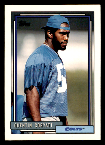 1992 Topps Quentin Coryatt Rookie #701 Indianapolis Colts | eBay