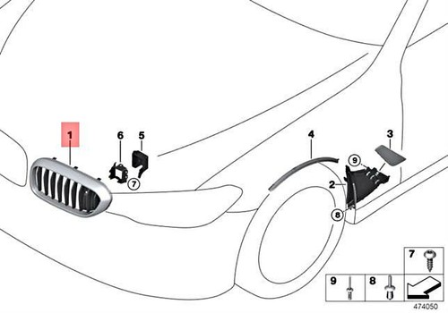 Genuine BMW G32 620d 620dX 630d 630dX 630i 640dX Grille Front Left ...