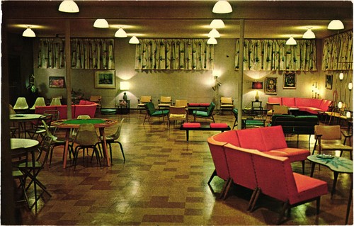 Student Union Interior Marycrest College Davenport, Iowa Postcard ...