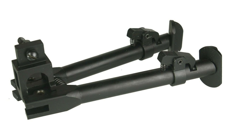 Black 6" - 9" Compact Bayonet Folding Mount Adjustable Leg Bipod Fit ...