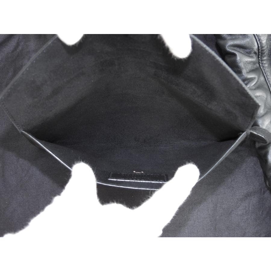 Saint Laurent Tote Bag Teddy YSL Black with Drawstring Inner Shoulder ...