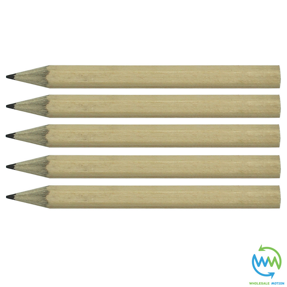 HB HALF PENCILS School GOLF Games Mini Pencil Wood Small POCKET SIZE ...