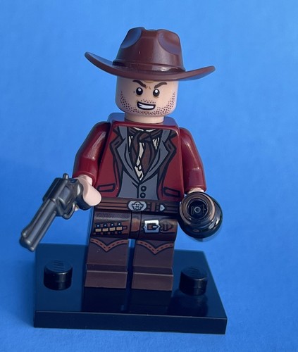 Lego Cowboy Altered Head Western bandit w Brick Arms Gun | eBay