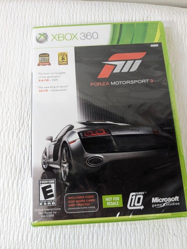 NEW Xbox 360 Forza Motorsport 3 video game car racing motor sport ...