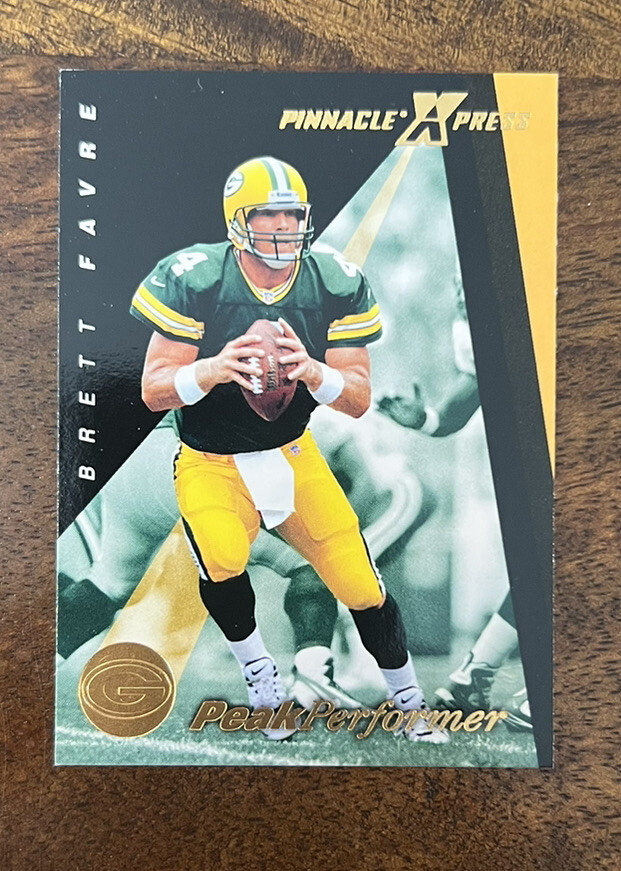 1997 Pinnacle Xpress Brett Favre PEAK PERFORMER card #138 | eBay