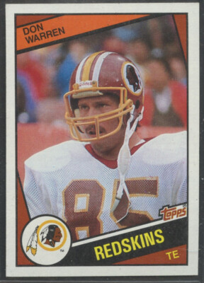 1984 Topps #392 Don Warren Washington Redskins | eBay