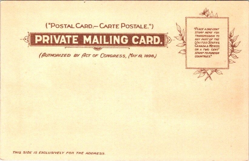 Private Mailing Card Lincoln Monument Statue Lincoln Park Chicago ...