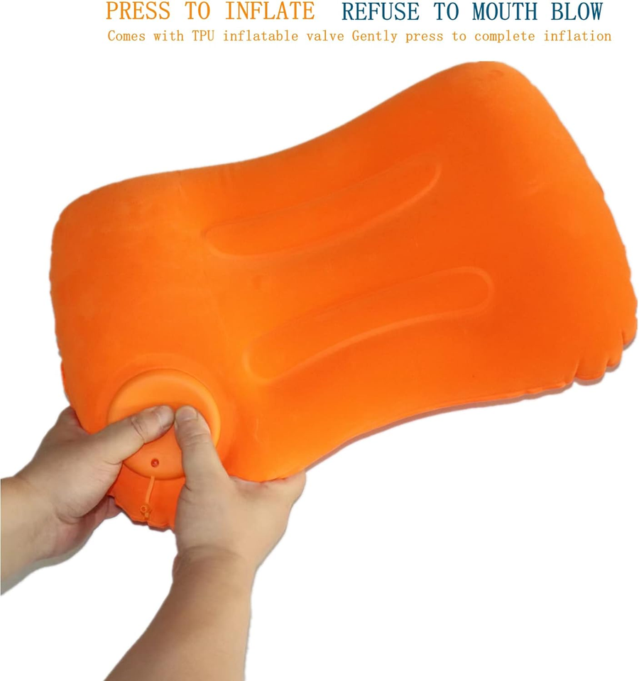 Compression Inflatable Camping Pillow, 19.2 "L Inflatable Pillow ...