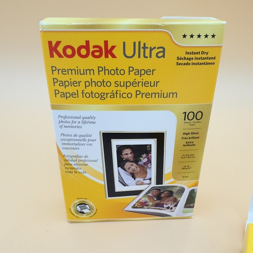 Kodak Ultra Premium Photo Paper 4" X 6" 100 Sheets High Gloss for Color ...