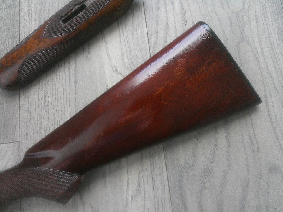 WINCHESTER FACTORY MODEL 21 WALNUT BUTTSTOCK STOCK & FOREND 12GA ...