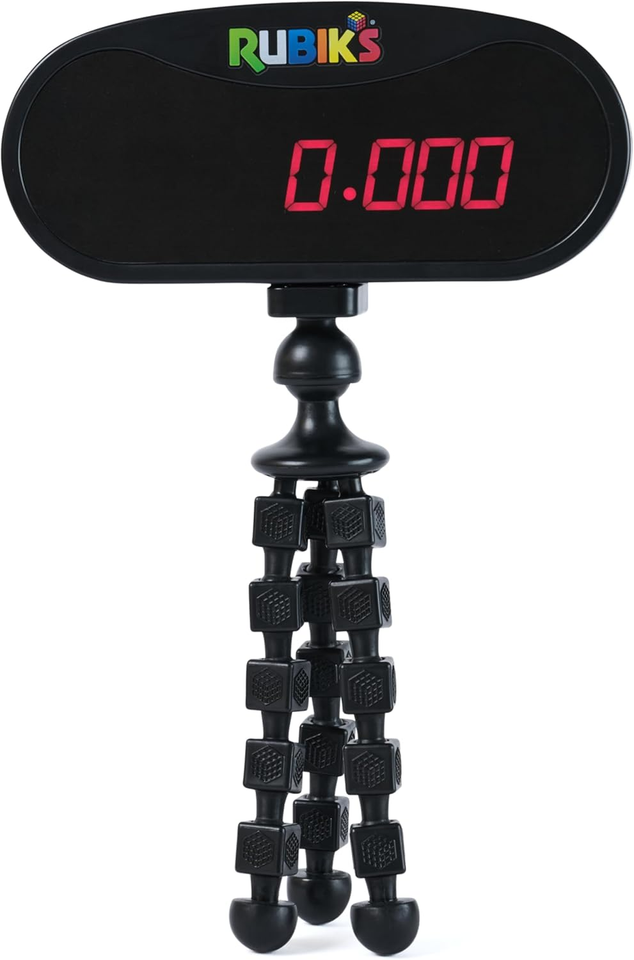 Rubik's Cube Mini Timer with Display Case and Stand for Speedcubing and ...