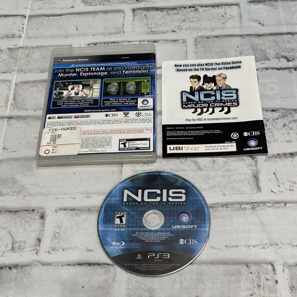 Sony PlayStation 3 NCIS: Based On The TV Series CIB Black Label Tested ...