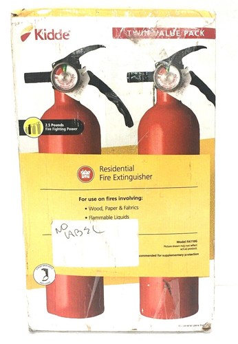 Kidde Home Fire Extinguishers FA110G, Multi-Purpose ABC Extinguishers ...