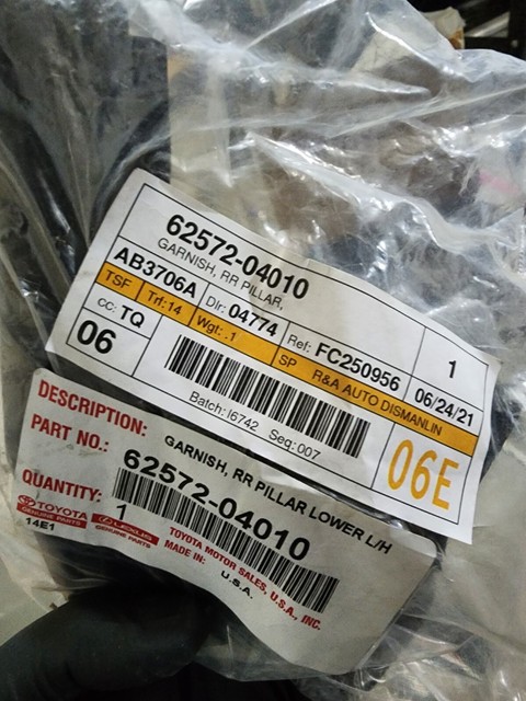 Toyota 6257204010 Genuine OEM Corner Trim for sale online | eBay