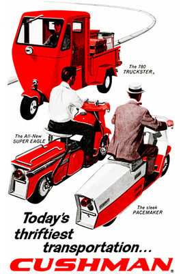 1959 Cushman - Promotional Advertising Poster | eBay