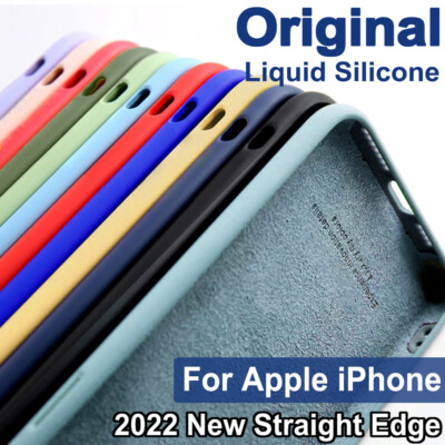 Liquid Silicone Case For iPhone 16 15 14 13 12 11 Pro Max XS XR Plus ...