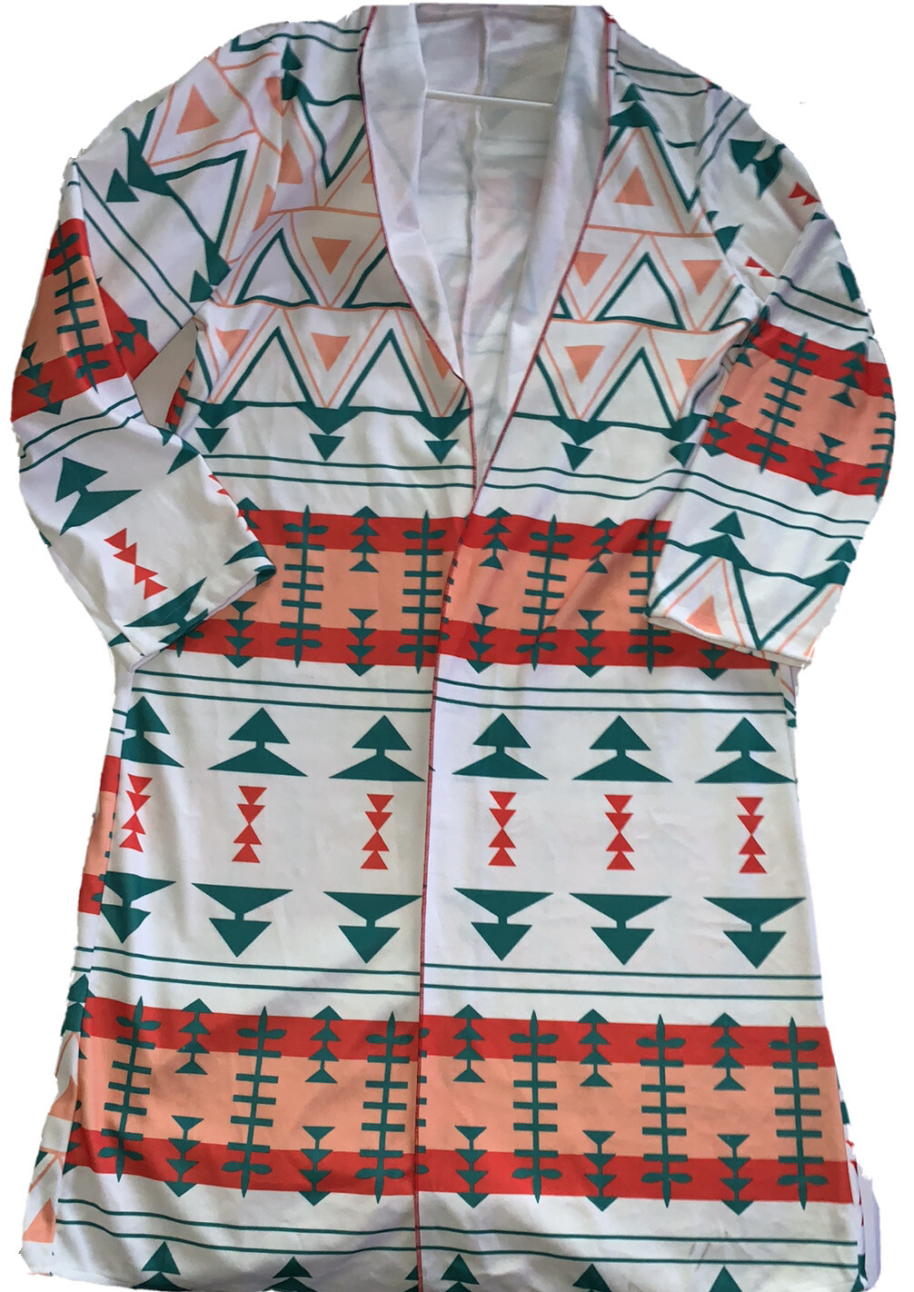 MISSLOOK Robe Duster Women’s Native Print Multicolor … - Gem