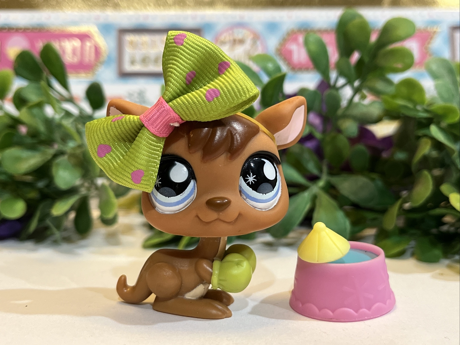Littlest Pet Shop 682 LPS Authentic Brown Kangaroo Blue Note Eyes | eBay