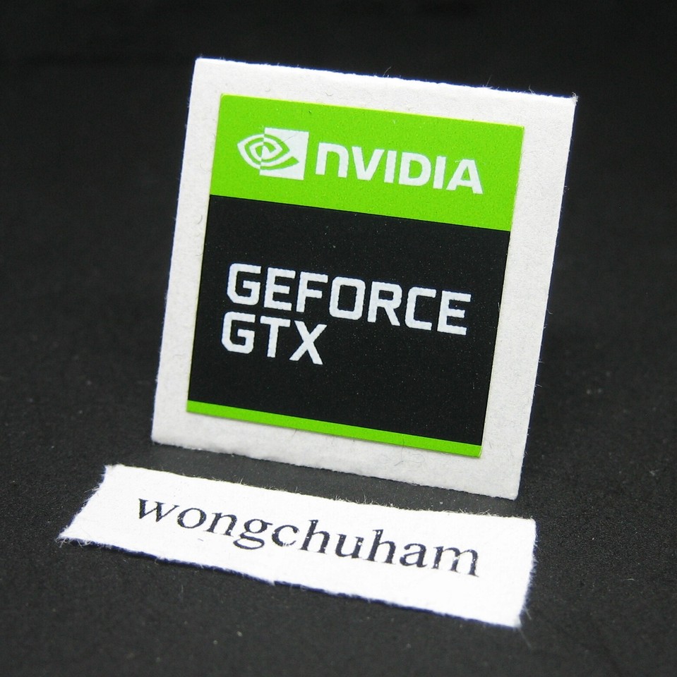 PC Notebook Sticker - Nvidia Geforce GTX Sticker 17mm x 18mm ...