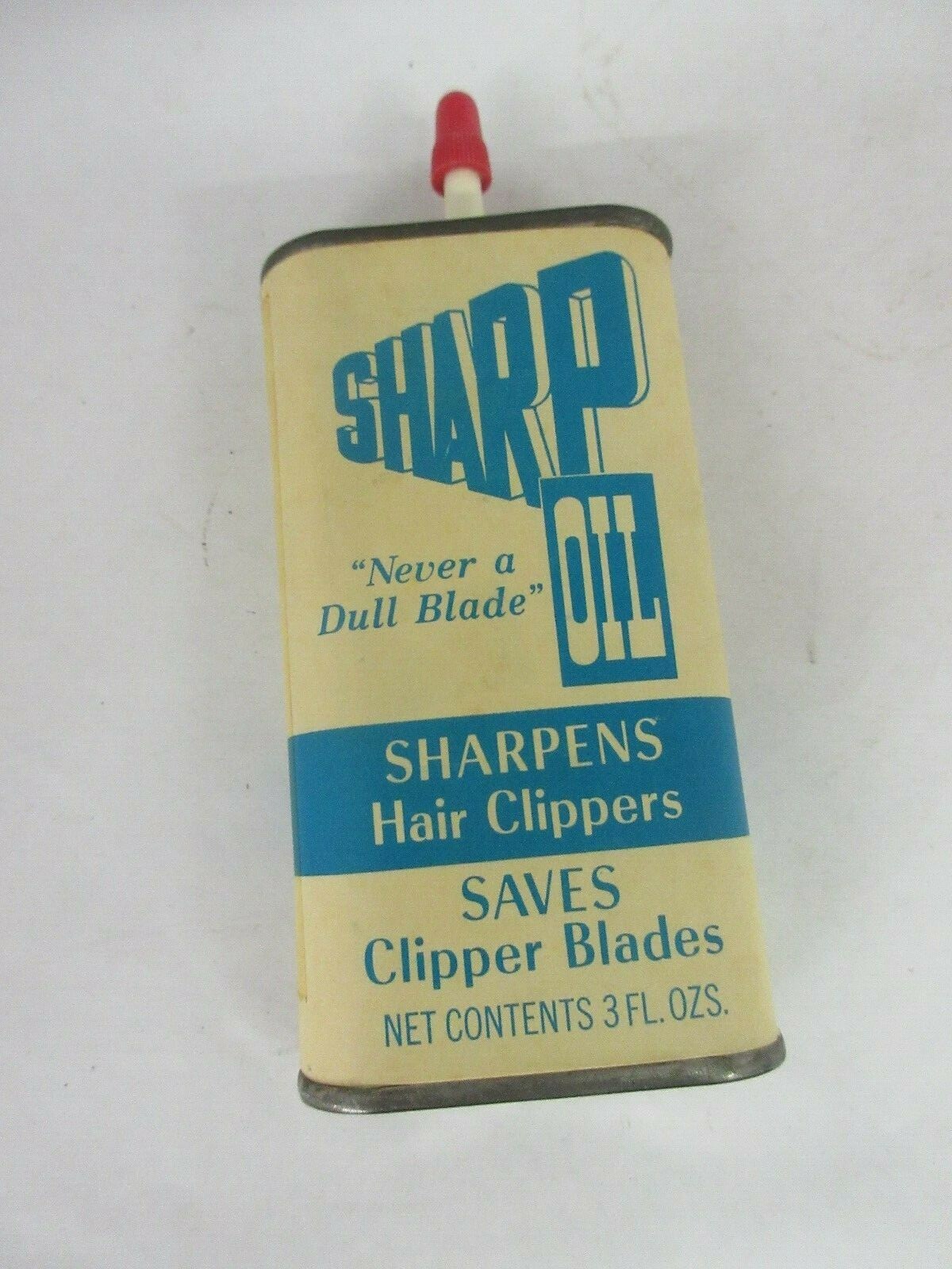 VINTAGE ADVERTISING SHARP HAIR CLIPPER HANDY OILER OIL AUTO TIN CAN 775 ...