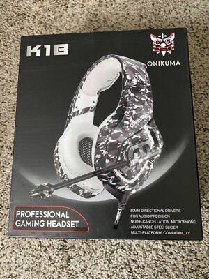 ONIKUMA K1B Pro Camo Elite Stereo Gaming Headset for PS4, Xbox, PC and ...