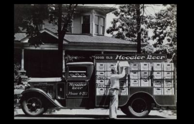 Hoosier Beer Truck PHOTO Bar Sign Ad 1930 South Bend Indiana | eBay