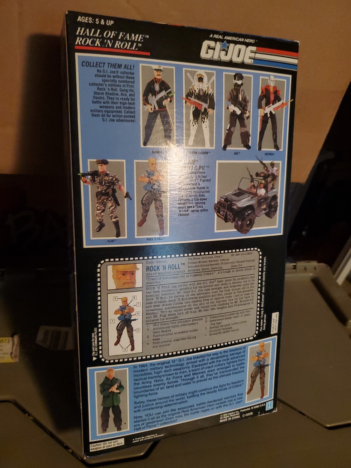 Hasbro GI JOE Hall of Fame ROCK 'N ROLL 12” Action Figure | eBay